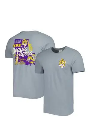 IMAGE ONE Lsu Tigers Vault State Comfort T-shirt - Graphite