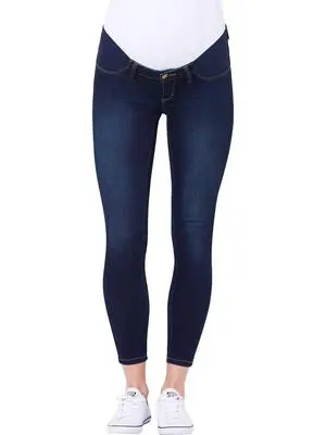 RIPE MATERNITY Isla Ankle Cut Maternity Jeggings - Indigo