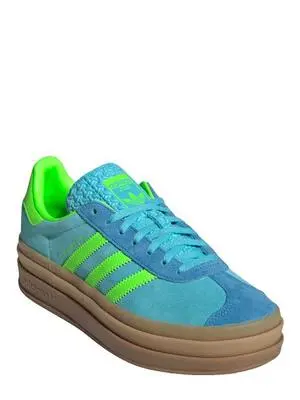 Adidas Adidas Gazelle Bold Platform Sneakers Blue/solar Green/bright Blue