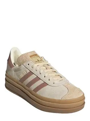Adidas Adidas Gazelle Bold Platform Sneakers Cream White/clay/sand