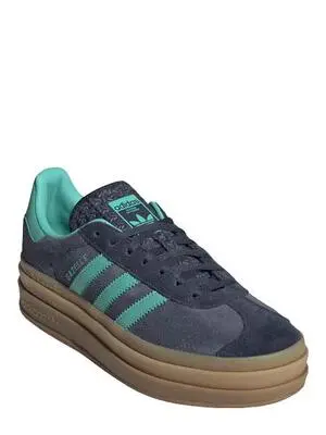 Adidas Adidas Gazelle Bold Platform Sneakers Shadow Navy/acid Mint/ink