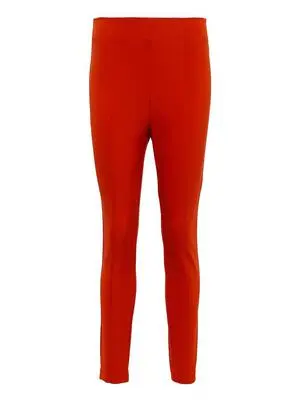Veronica Beard High-rise Skinny Scuba Pants - Red