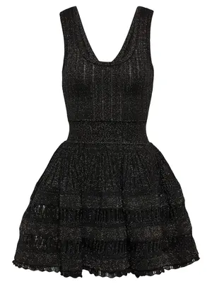 Alaïa Crinoline Wool-blend Minidress - Black