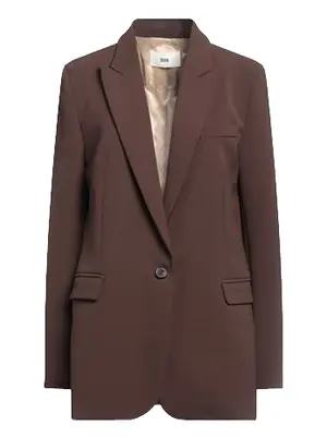 SOLOTRE SOLOTRE Single-Breasted Blazer Brown