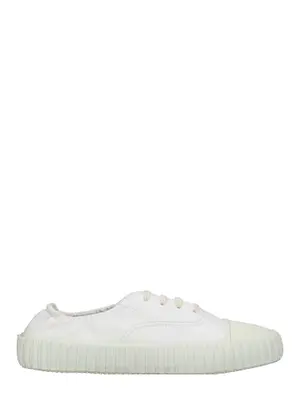 MAISON MARGIELA Soft Leather Low-Top Sneakers White