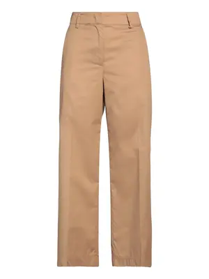 KAOS Flared High-Waisted Pants Camel