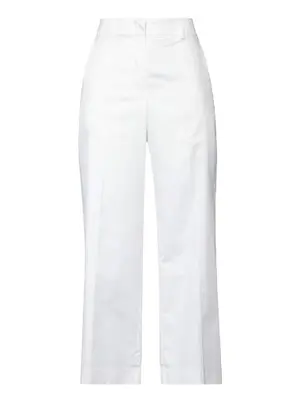 KAOS Flared High-Waisted Pants White