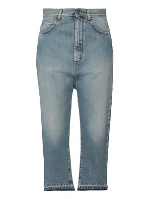 TWINSET High Waisted Straight Leg Jeans - Blue