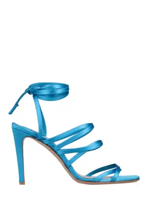 Pinko Lace-Up Stiletto Sandals Azure