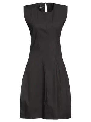 SISTE'S Midi Flared Dress Black