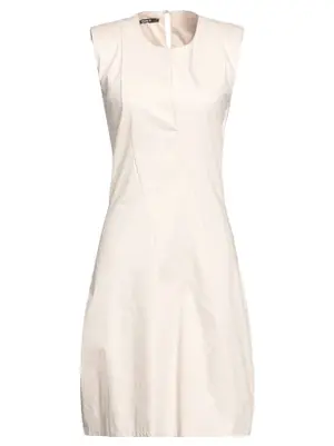 SISTE'S Midi Flared Dress White