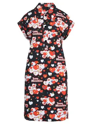Moschino Printed Shirt Dress - Black