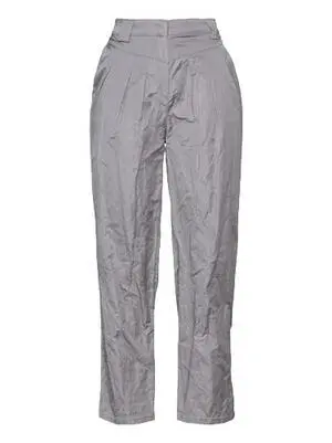 MANILA GRACE Tapered Crinkled Pants - Grey