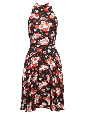 Moschino LOVE MOSCHINO Multicolor Printed Midi Dress Black