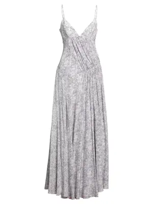GIOVANNI BEDIN GIOVANNI BEDIN Floral-Print Maxi Dress Lilac
