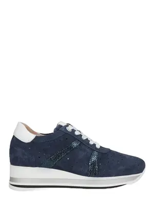 STELE Low-Top Leather Sneakers Blue