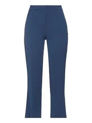 SEMICOUTURE Straight-Leg Crepe Pants Navy