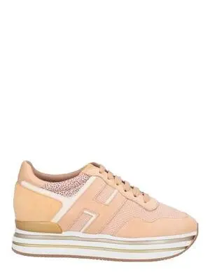 Hogan Leather And Textile Sneakers Pink