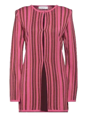 KAOS KAOS Striped Knit Cardigan Pink