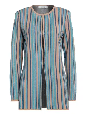 KAOS KAOS Striped Knit Cardigan Sand