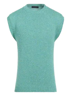 DANIELE FIESOLI Light Wool Sleeveless Sweater - Blue