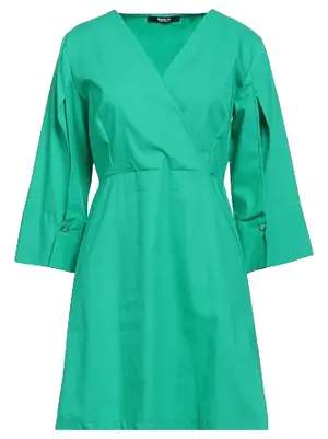 SISTE'S Mini Flared Dress Green