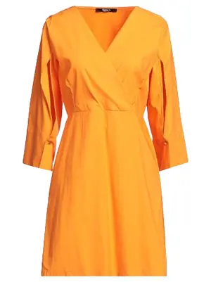 SISTE'S Mini Flared Dress Orange