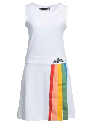 Moschino LOVE MOSCHINO Striped T-Shirt Midi Dress White