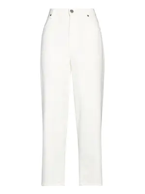 GAËLLE PARIS Tapered High-Waisted Jeans White