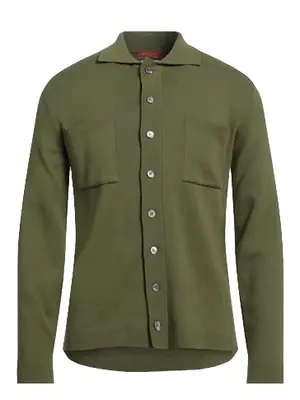 DANIELE FIESOLI Knit Cotton Cardigan - Green