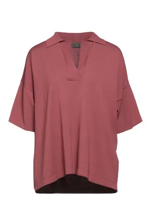 ROBERTO COLLINA ROBERTO COLLINA Classic Collar Knit Top Mauve