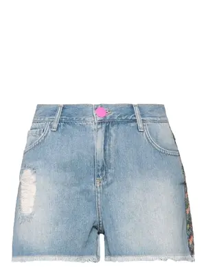 TOY G. Denim Shorts With Appliqués