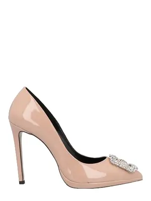 DIVINE FOLLIE Pointed Toe Stiletto Pumps Pink
