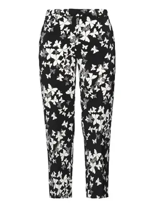 Red Valentino RED Valentino Floral Print Trousers Black