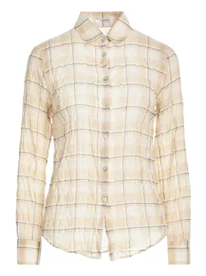 CAMICETTASNOB CAMICETTASNOB Checked Shirt Beige