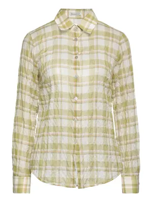 CAMICETTASNOB CAMICETTASNOB Checked Shirt Light Green
