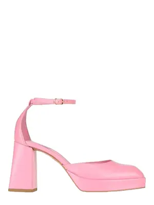ISLO ISABELLA LORUSSO Leather Pumps With Ankle Strap Pink
