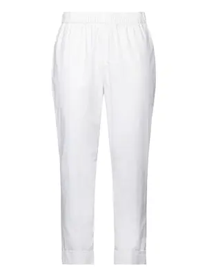 SEMICOUTURE Cotton Poplin Tapered Pants - White