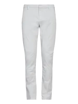 DONDUP Man Pants White Size 35 Cotton, Elastane Light Grey