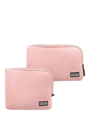 KUSSHI On The Go Pouch Set - Blush Pink