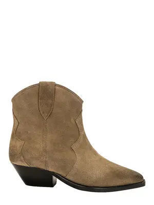 Isabel Marant Dewina Washed Iconic Boots - Taupe