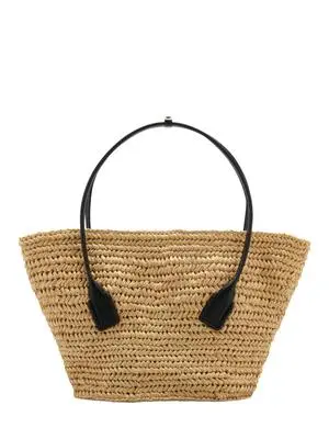 BOTTEGA VENETA Medium Arco Crochet Raffia Tote