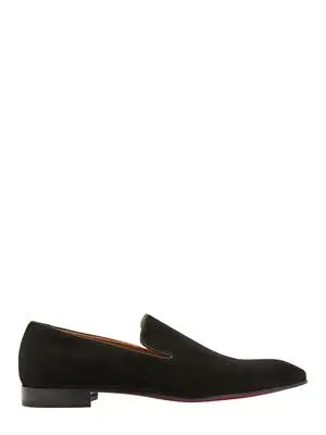 CHRISTIAN LOUBOUTIN Dandelion Suede Loafers - Black