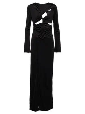 Galvan Vertebrae Maxi Dress - Black