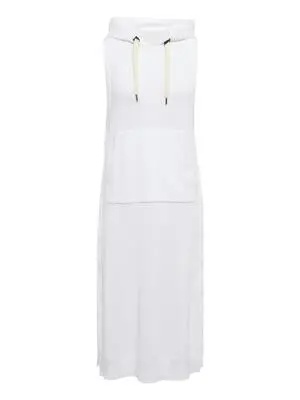 Brunello Cucinelli Hooded Midi Dress - White