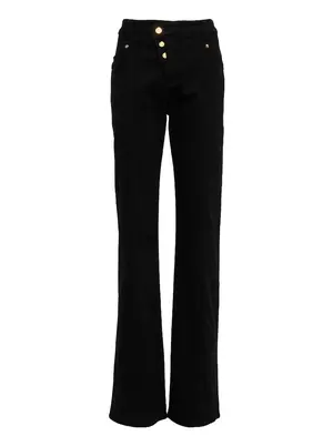 TOM FORD Asymmetrical Cotton Trousers - Black
