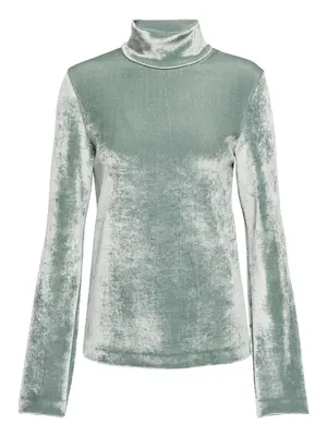 JIL SANDER Turtleneck Top - Blue