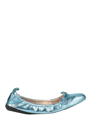 TOD'S Ballet Flats In Leather Blue