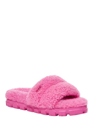 UGG UGG(r) Cozetta Curly Shearling Slide Slipper Carnation