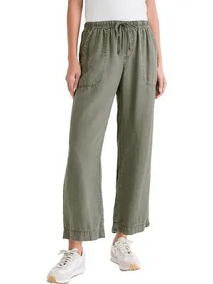 Splendid Angie Cropped Wide Leg Pants - Soft Vob